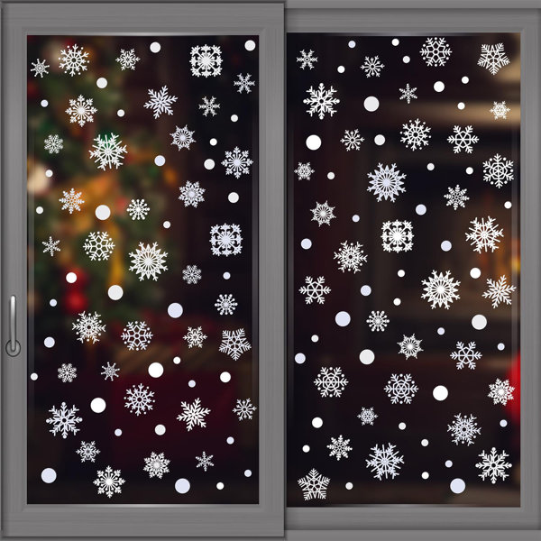 Walplus Clings Delicate Lace Snowflakes Window Decal | Wayfair