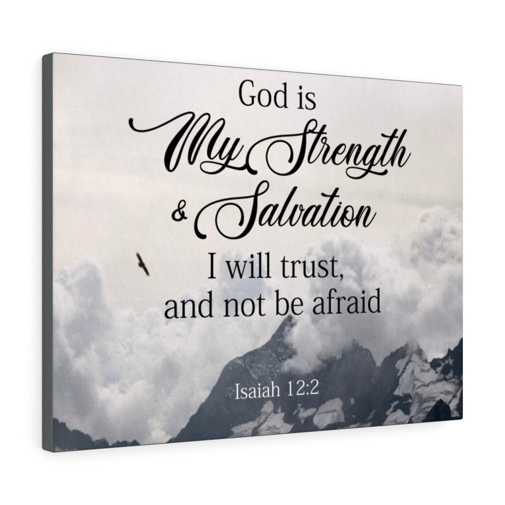 Trinx God Is My Strength & Salvation Isaiah 12:2 Wall Art Christian ...