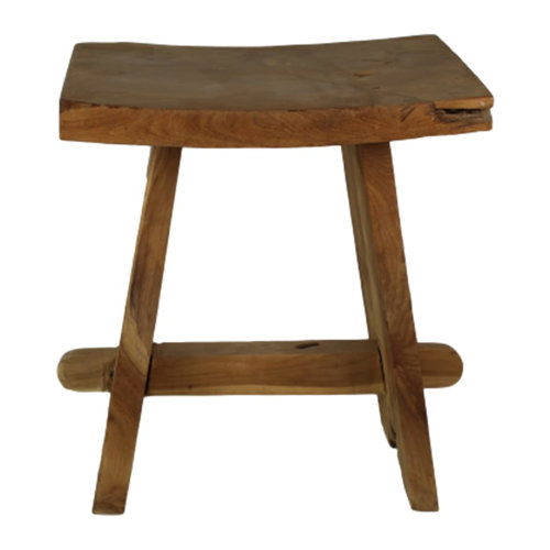 Union Rustic Schnooer 45Cm Tall Solid Wood Stool | Wayfair.co.uk