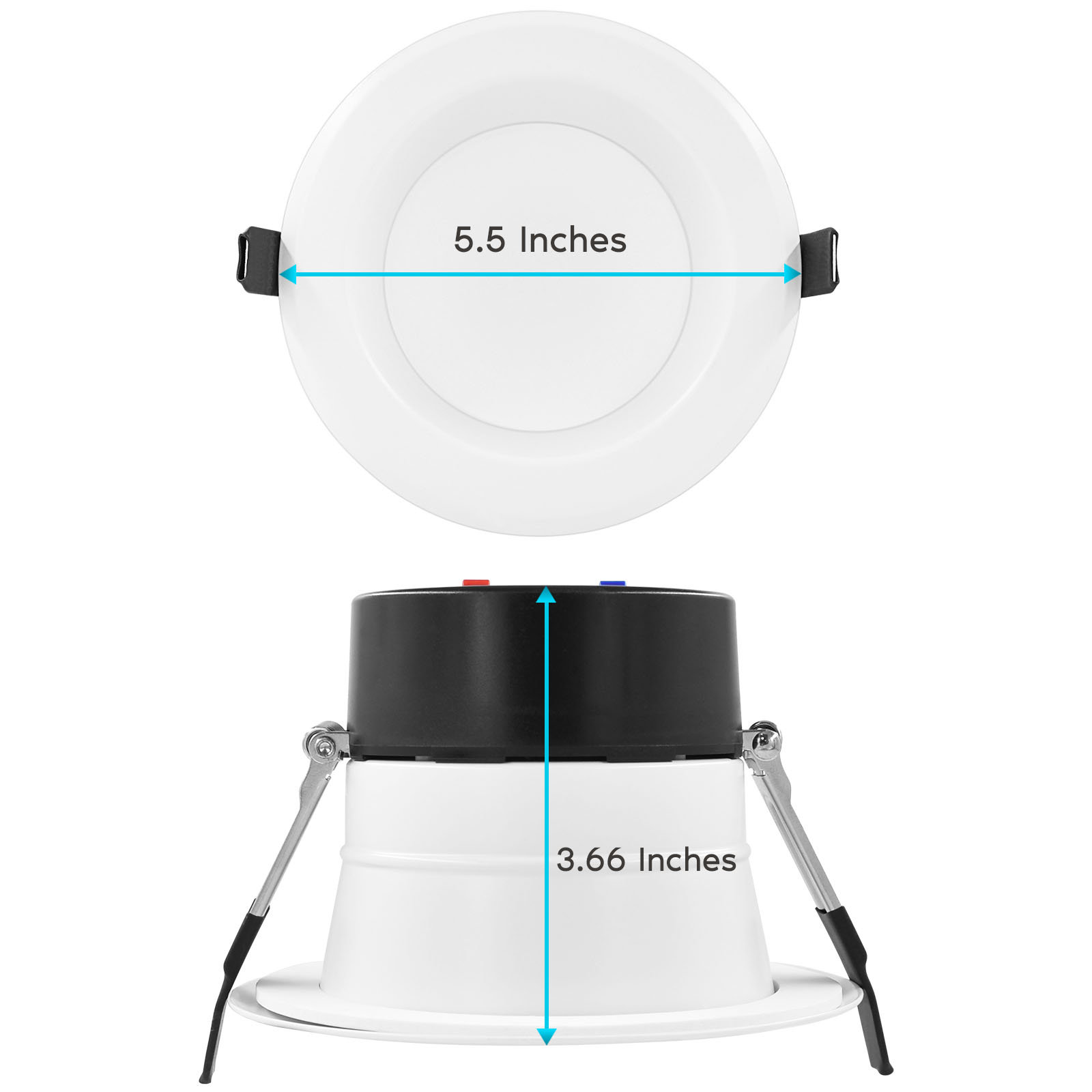 Luxrite 4" Ultra Slim Tunable CCT New Construction IC Rated LED Canless ...