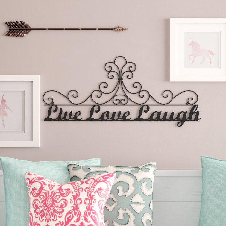 Gracie Oaks Live Laugh Love Metal Wall Décor & Reviews | Wayfair