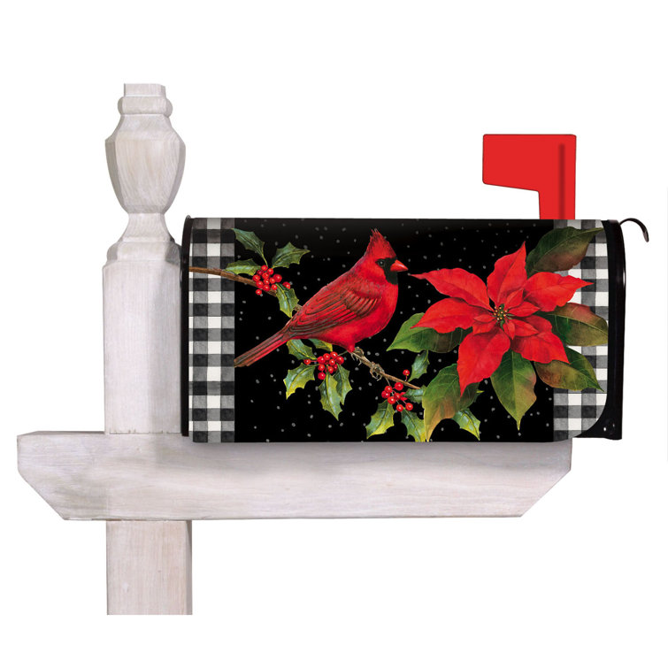 Evergreen Enterprises, Inc. Cardinal and Holly Mailbox Cover | Wayfair