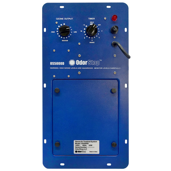 OdorStop Duct-Mounted Ozone Generator Air Purifier with Airflow Sensor ...