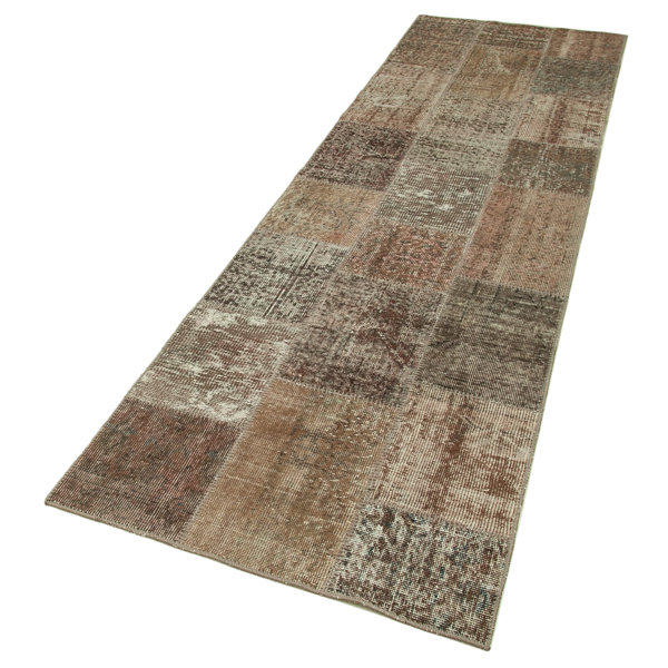 Bungalow Rose Fourtypatch Brown Patchwork Wool Cotton Handwoven ...