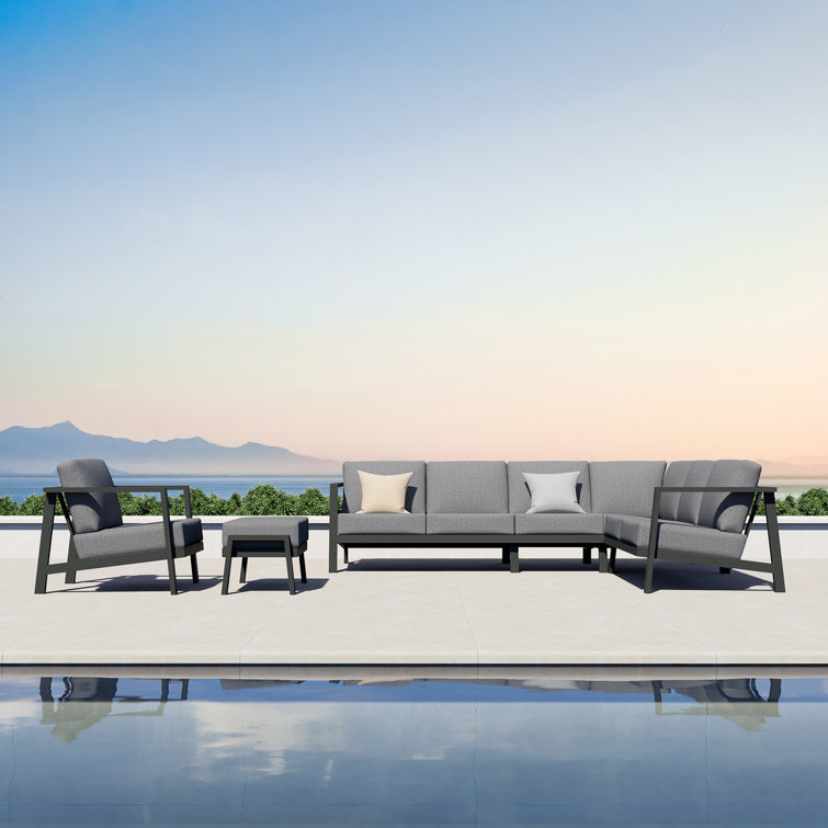 Latitude Run® Siesta Key 6-Piece Deep Seating Sectional | Wayfair