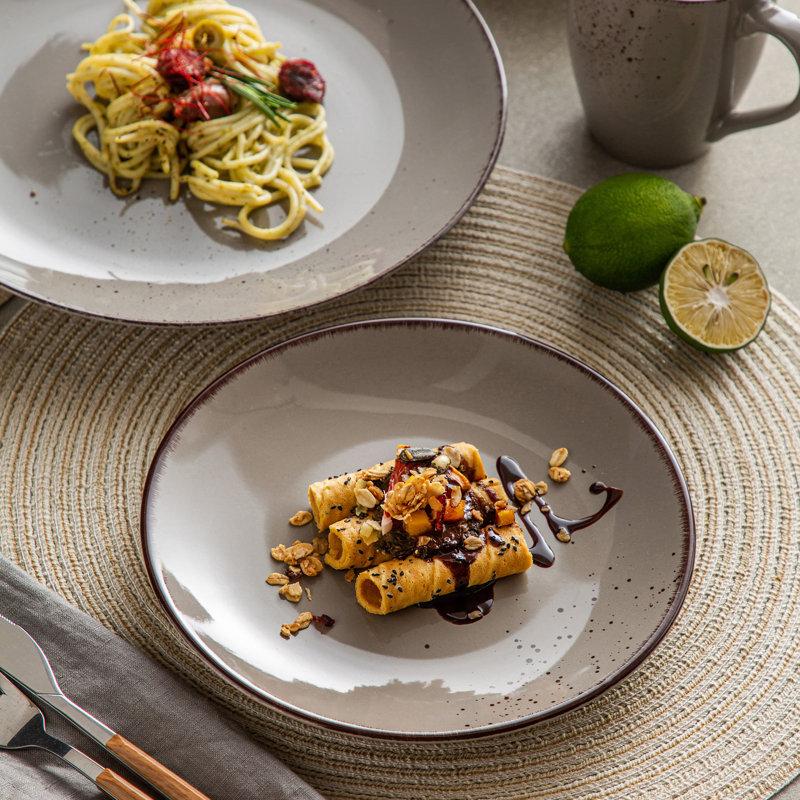 Union Rustic Aagman Stoneware Dinnerware Set - Service for 4 & Reviews ...