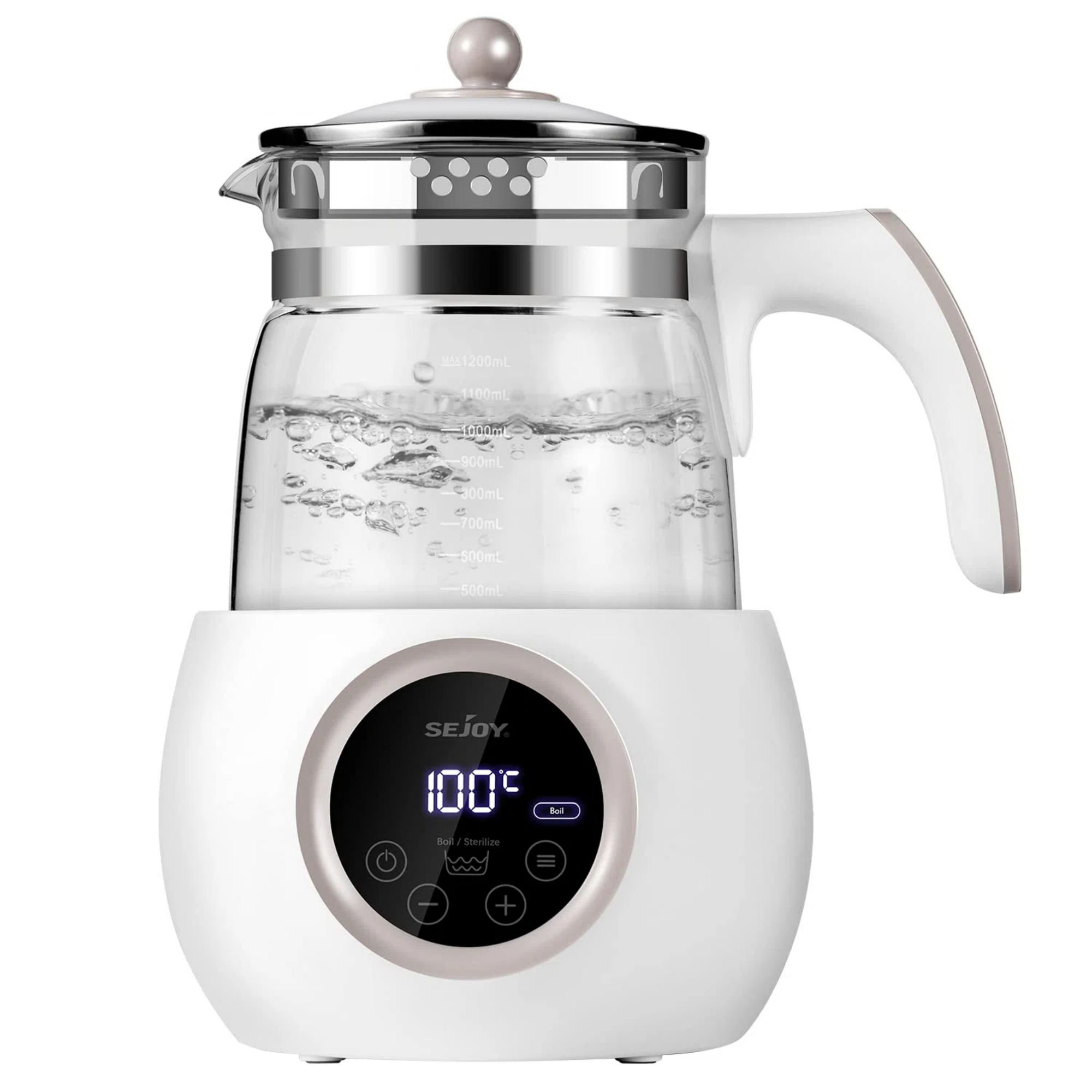 SEJOY 1.2L LED Temp Control Baby Formula Electric Tea Kettle | Wayfair