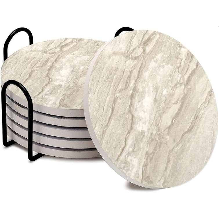 shengshigood 6 Piece Coaster Set with Holder | Wayfair