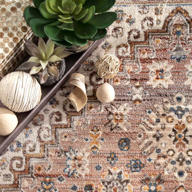 World Menagerie Futch Performance Blue Rug & Reviews | Wayfair