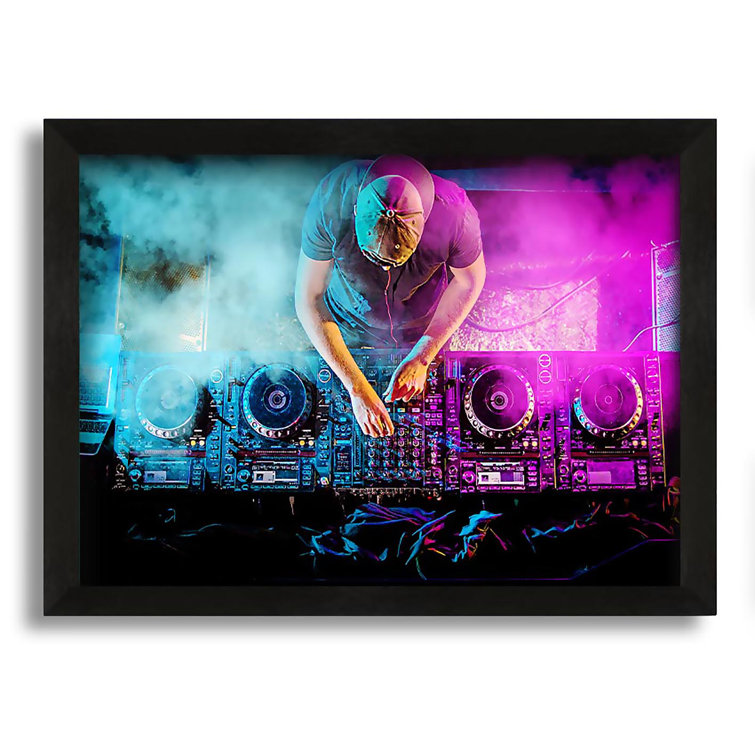 Ophelia & Co. Double Deck Dj - Picture Frame Photograph on Canvas ...