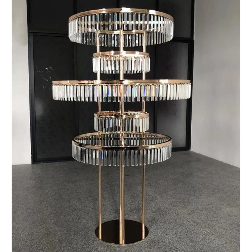 BRIDAL AND PRESENT 4ft 5-tier Floral Riser Tabletop Wedding Centerpiece ...