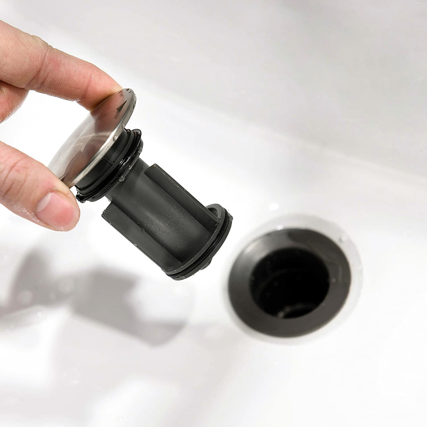 Landolt Pop-Up Bathroom Sink Drain with Overflow | Wayfair