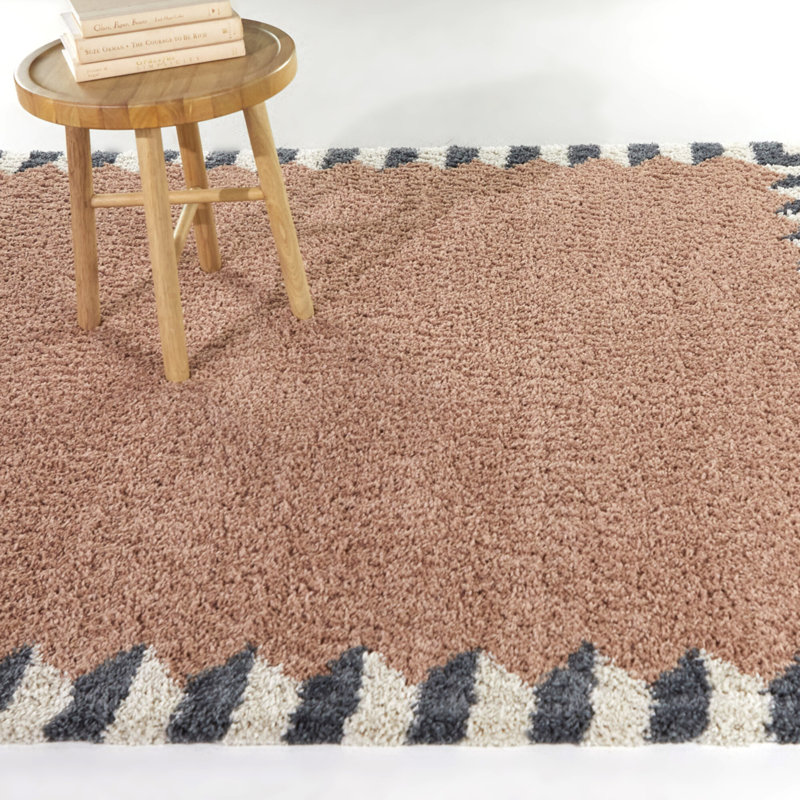 Hokku Designs Dric Performance Pink Rug | Wayfair