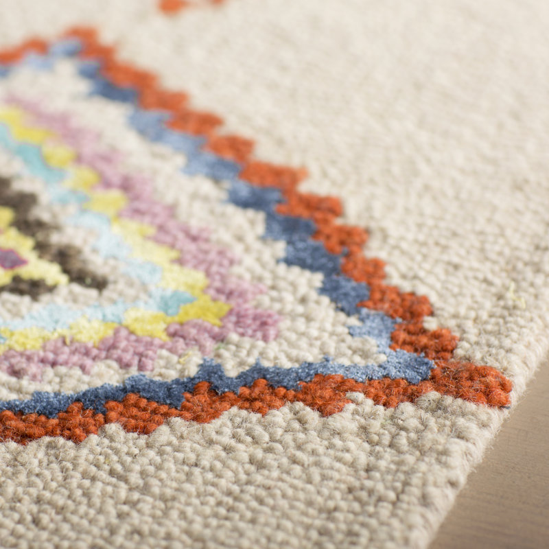 Mack & Milo™ Agostini Handmade Tufted Wool Off-White Rug & Reviews ...