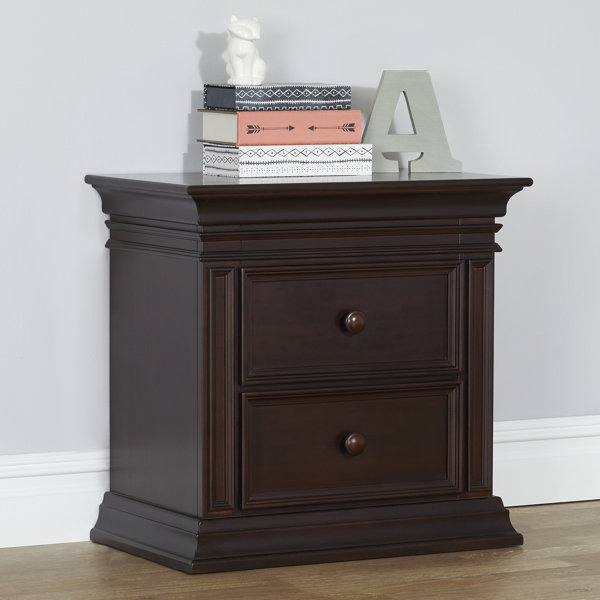 Baby Cache Vienna 2 Drawer Solid Wood Nightstand | Wayfair