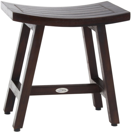 Aqua Teak Asia Lotus 18'' W Teak Shower Bench & Reviews | Wayfair
