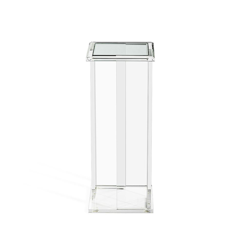 Interlude Mercer 21'' Tall Glass Frame End Table & Reviews | Wayfair