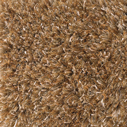 Wrought Studio Rogalski Handmade Shag Performance Brown And Tan Rug ...