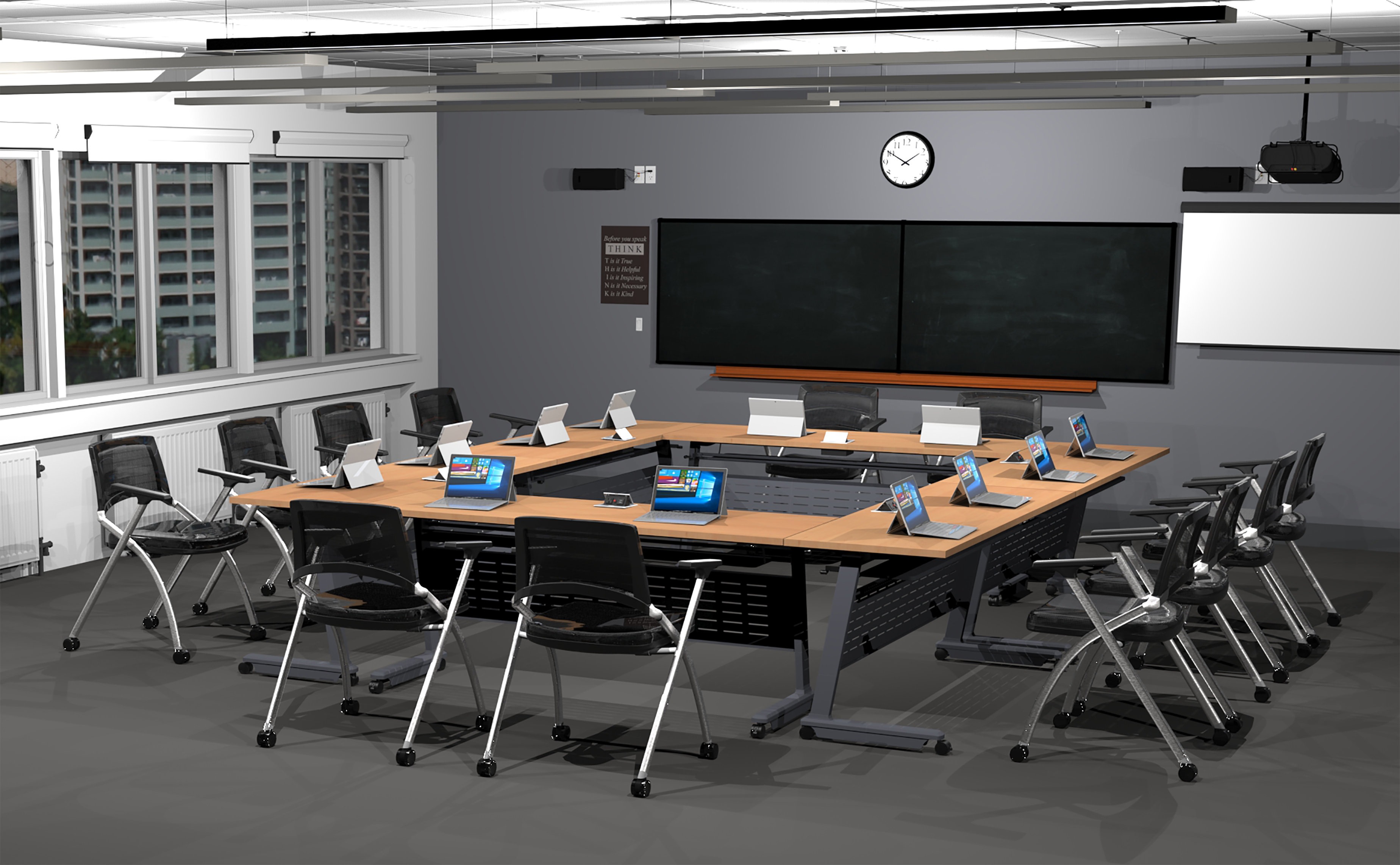 Inbox Zero Benfje 12 Person Training Meeting Seminar Tables with ...