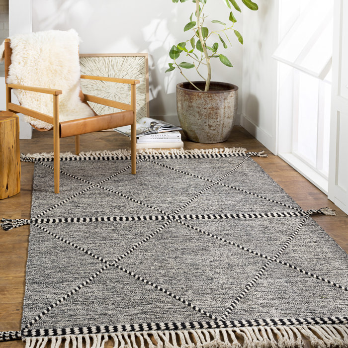 Union Rustic Albury Handmade Flatweave Cotton Gray Rug & Reviews | Wayfair