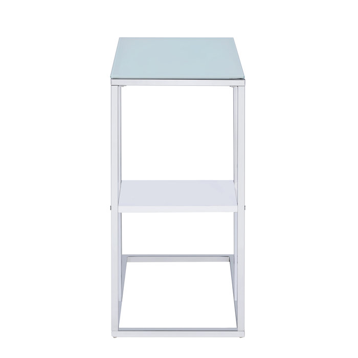 Orren Ellis Aderes 24'' Tall Glass C Table End Table & Reviews | Wayfair