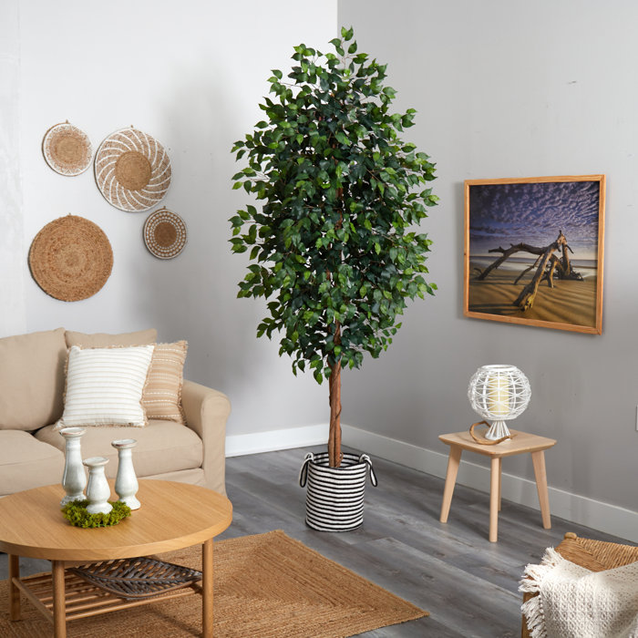 Primrue 96'' Faux Ficus Tree in Planter | Wayfair