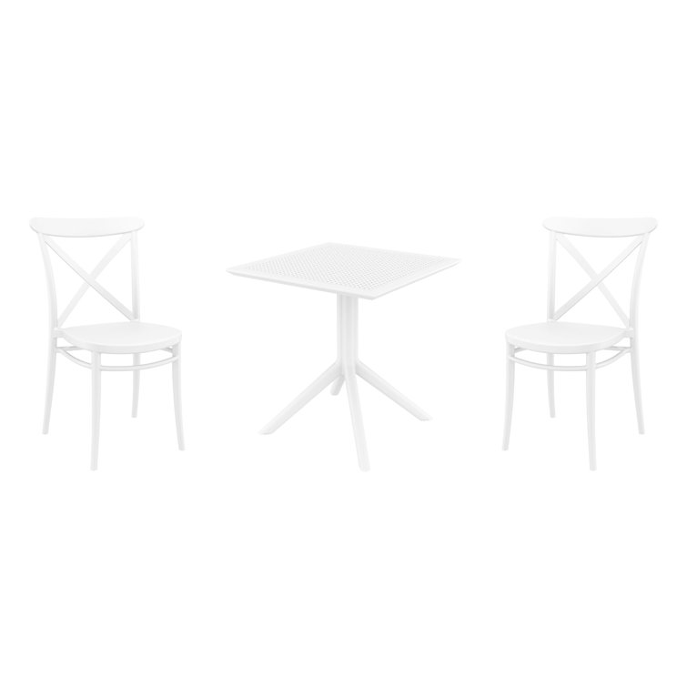 Compamia Cross 2 Person Stacking Bistro Set| Wayfair