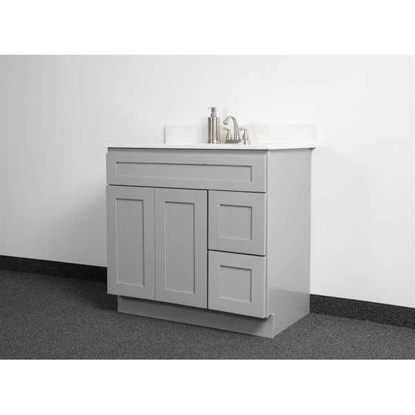 United Cabinetry 36'' Bathroom Vanity Base Only & Reviews | Wayfair