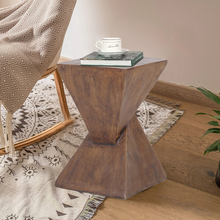 Millwood Pines Weott 18.1'' Tall Concrete Block End Table | Wayfair