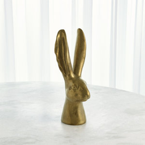 Global Views Rabbit-Reactive Matte Gold & Reviews | Wayfair