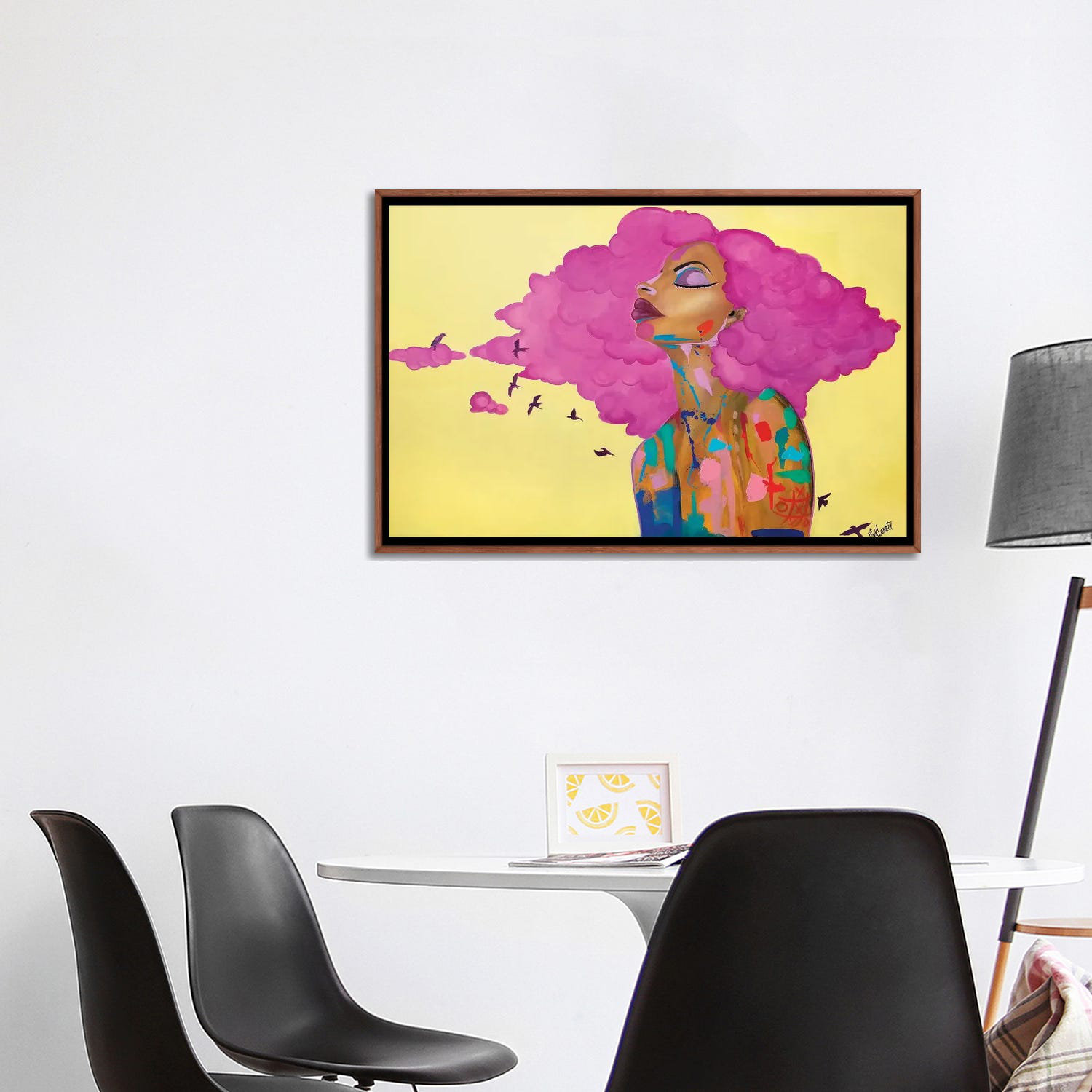 Bless international Pink Framed by Pinklomein Graphic Art | Wayfair