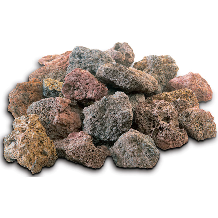 Grillpro 7 lb. Natural Lava Rock Fire Pit Glass | Wayfair