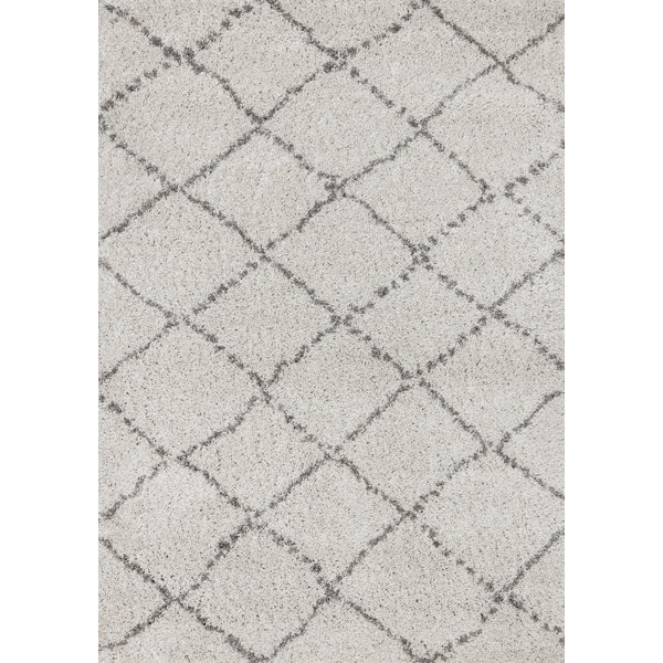 Corrigan Studio® Astello Geometric Cream/Black Area Rug & Reviews | Wayfair