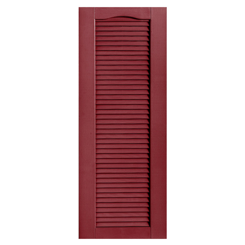 Alpha Shutters Cathedral Top Full-style Open Louver Shutters Pair ...
