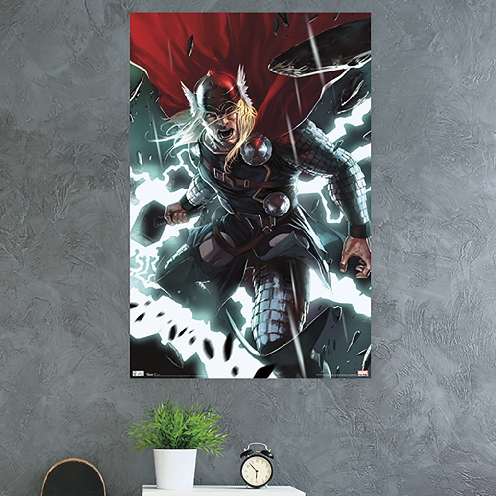 Trends International Thor - Comic Paper Print | Wayfair