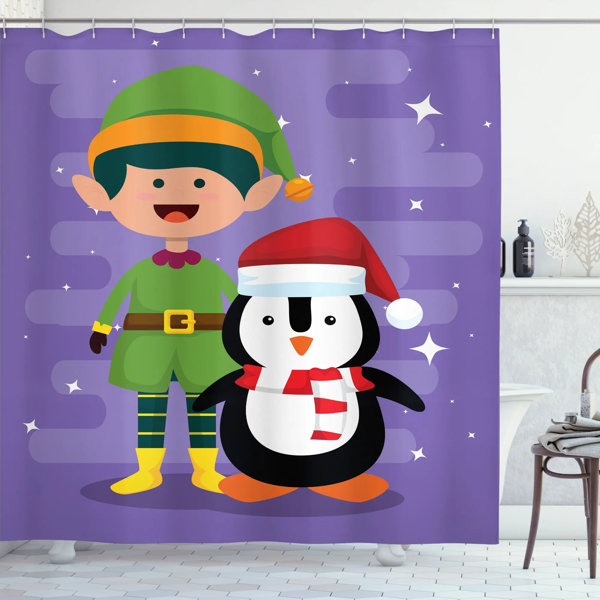East Urban Home Elf Shower Curtain Set + Hooks | Wayfair