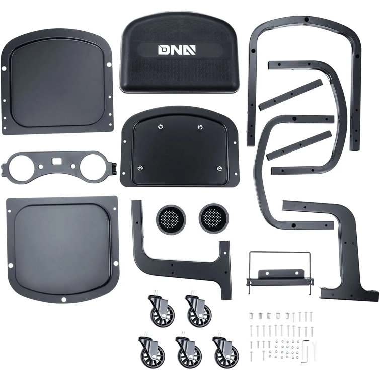 DNA Motoring Garage/Shop Rolling Stool 5 Rollers Heavy Duty Creeper ...