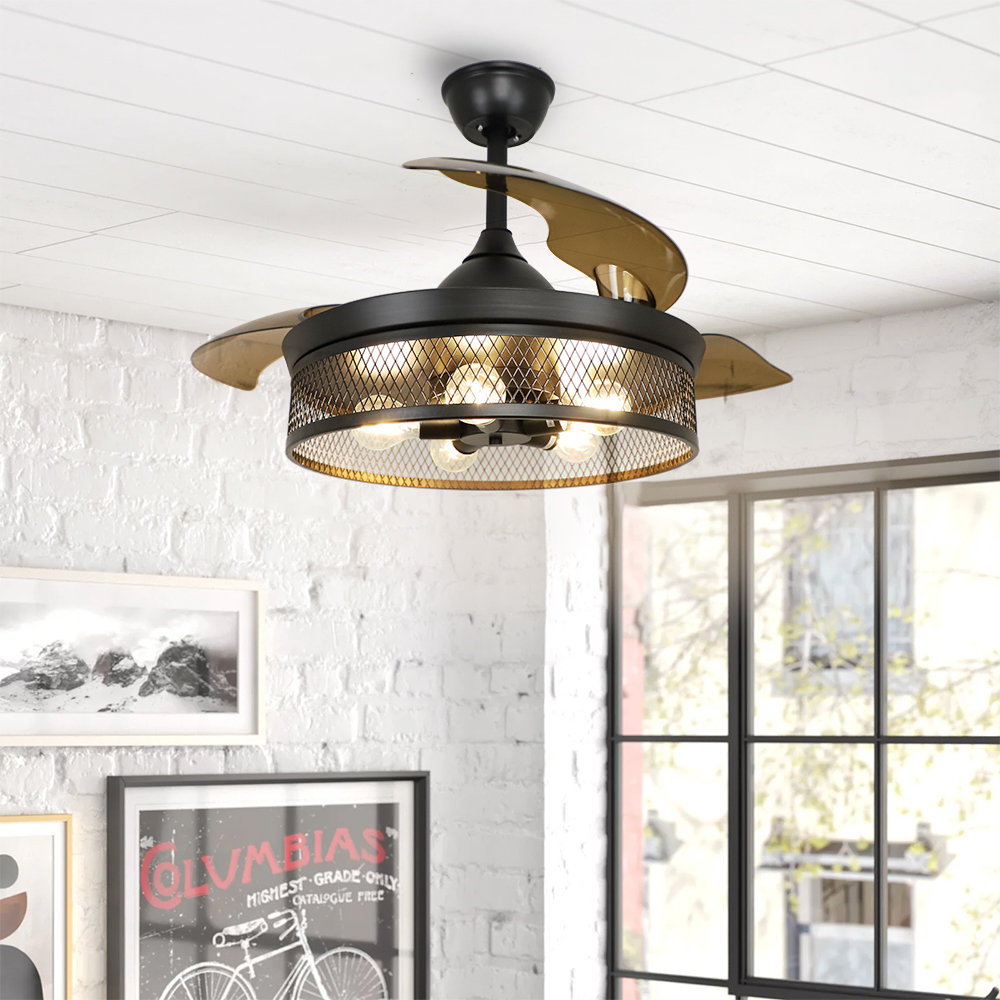 17 Stories Emerly 42'' Ceiling Fan with Light Kit & Reviews | Wayfair