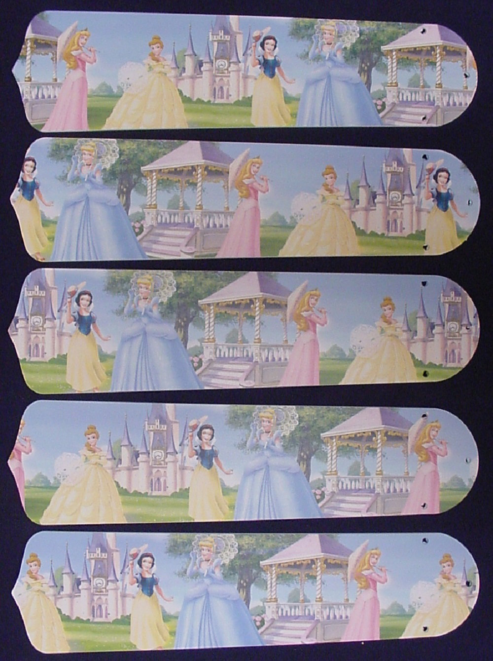 Ceiling Fan Designers Disney Princesses Castle 5 Piece 21" Blade Set ...