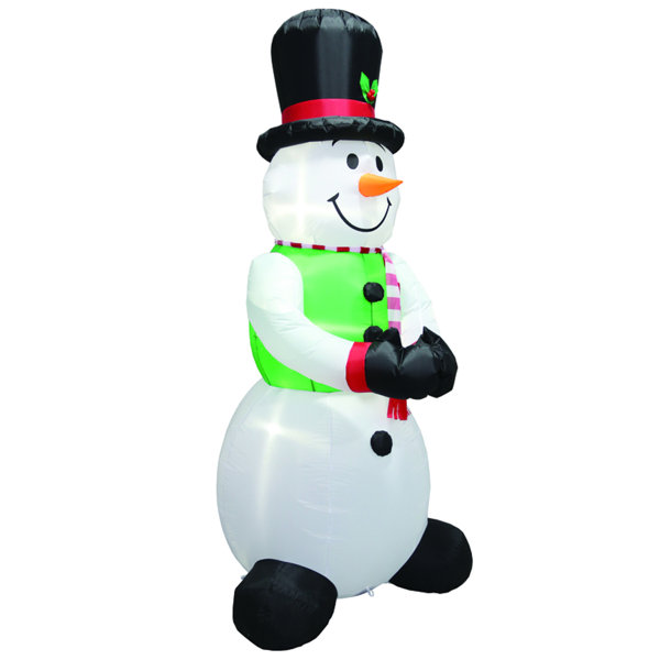 The Holiday Aisle® Snowman Inflatable | Wayfair