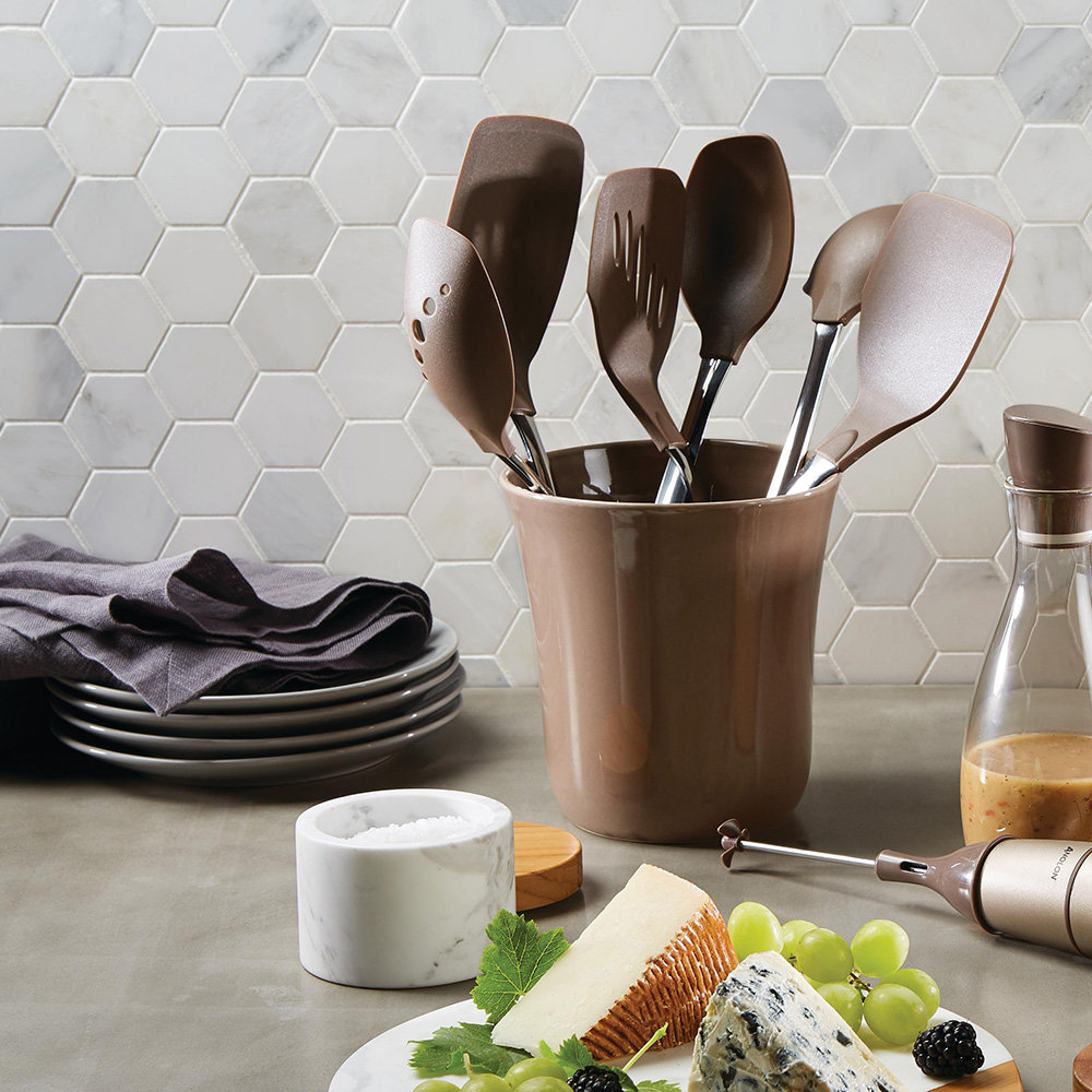 Anolon Tools and Gadgets SureGrip Nonstick Kitchen Utensil Set, 6-Piece ...