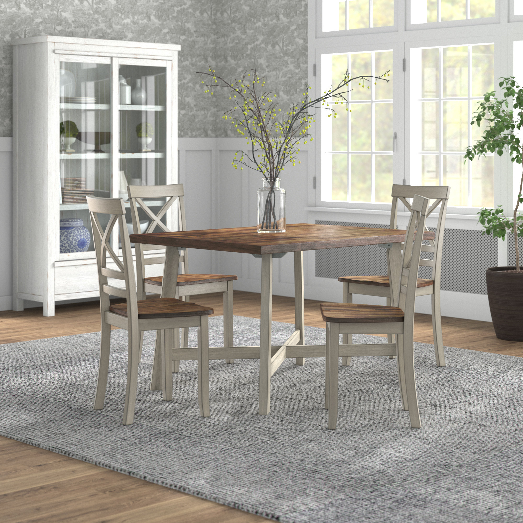 Laurel Foundry Modern Farmhouse Winsett 4 - Person Dining Set & Reviews ...