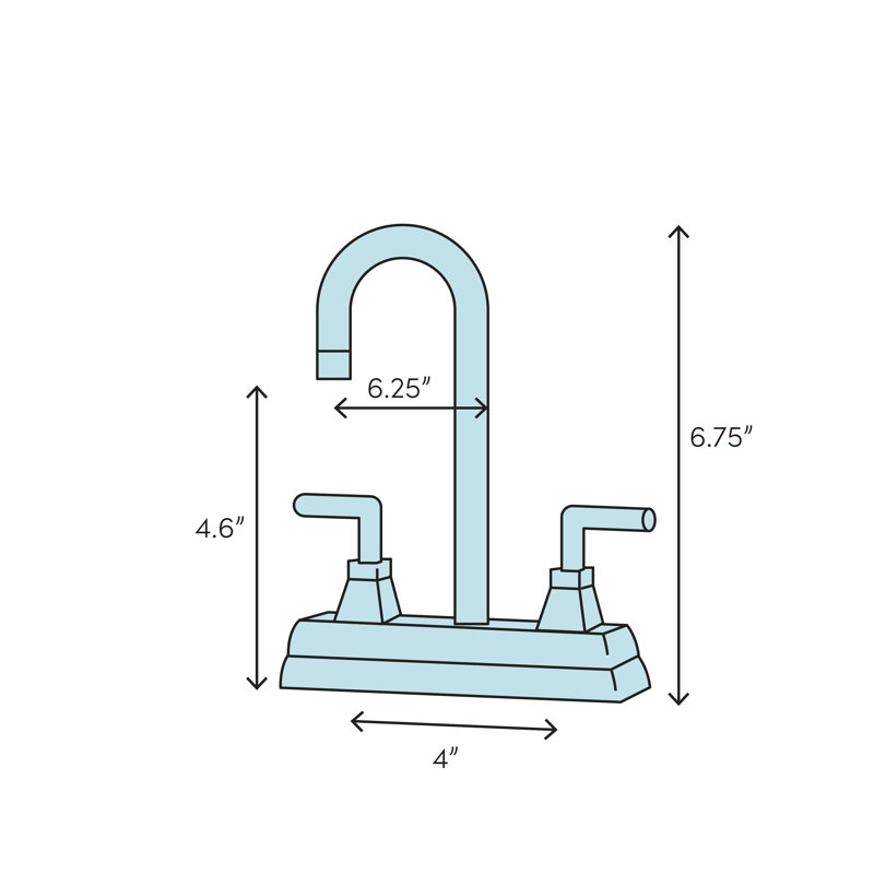 OakbrookCollection Centerset Faucet 2-handle Bathroom Faucet | Wayfair