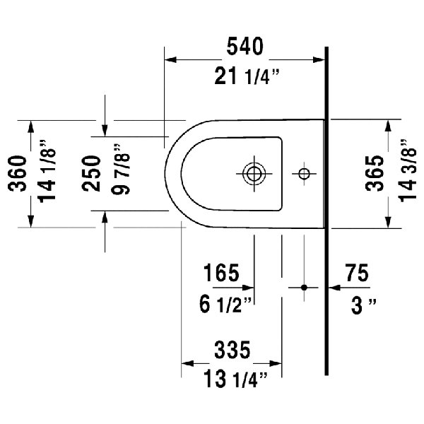 Duravit Darling New Wall Mount Bidet | Wayfair