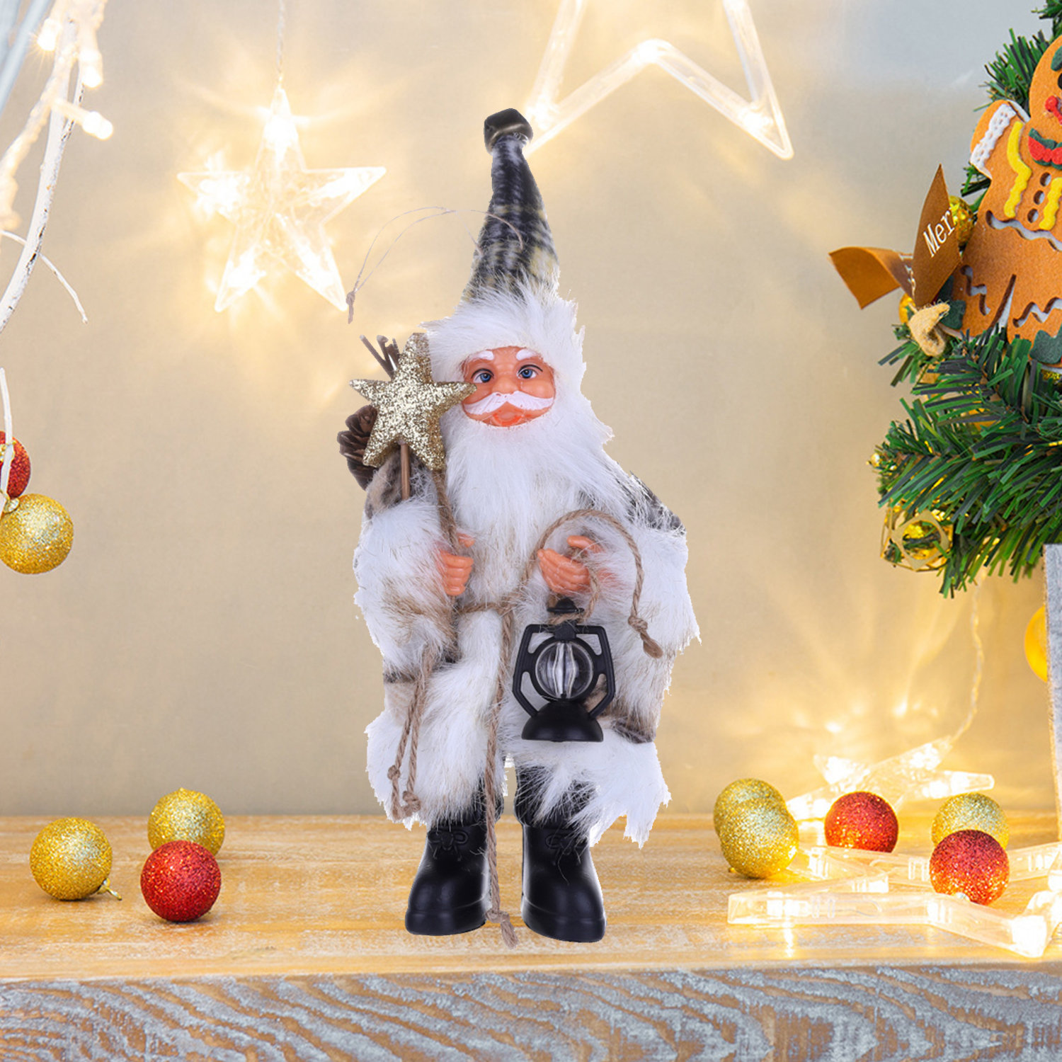 The Holiday Aisle® Standing Plush Santa Claus | Wayfair