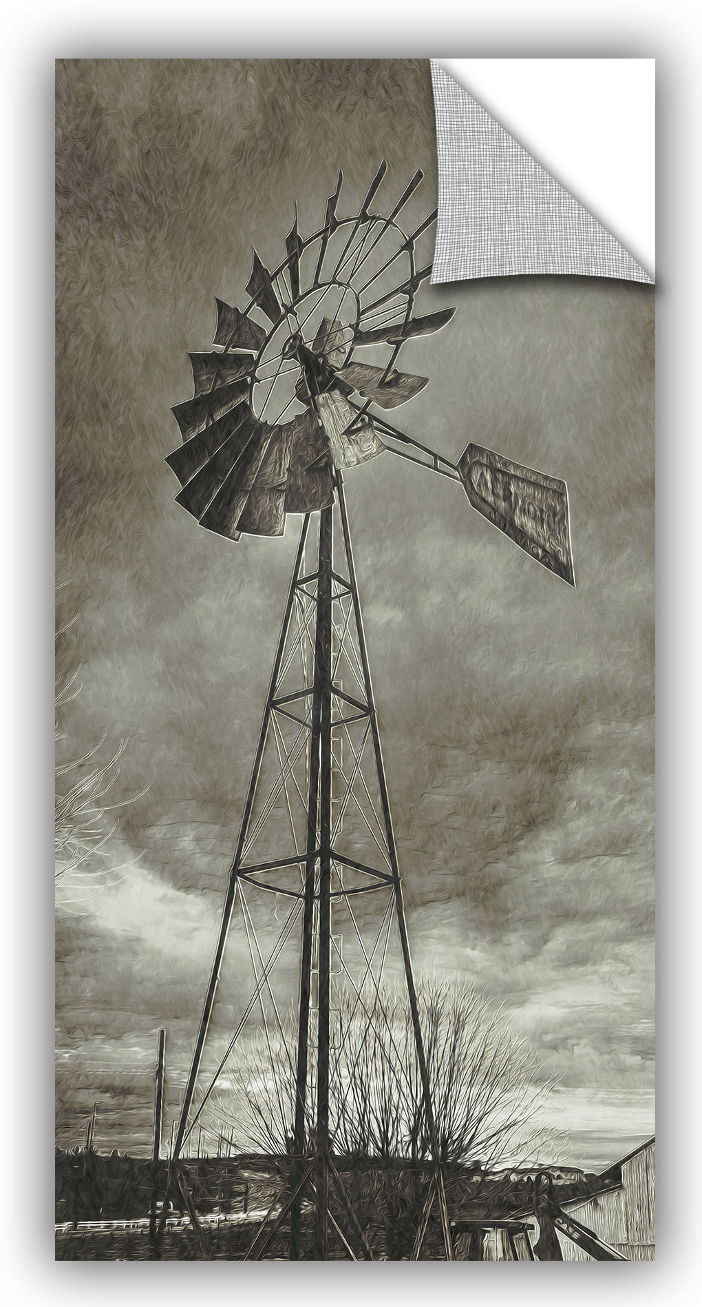 August Grove® Midwest Windmill Removable Wall Decal | Wayfair