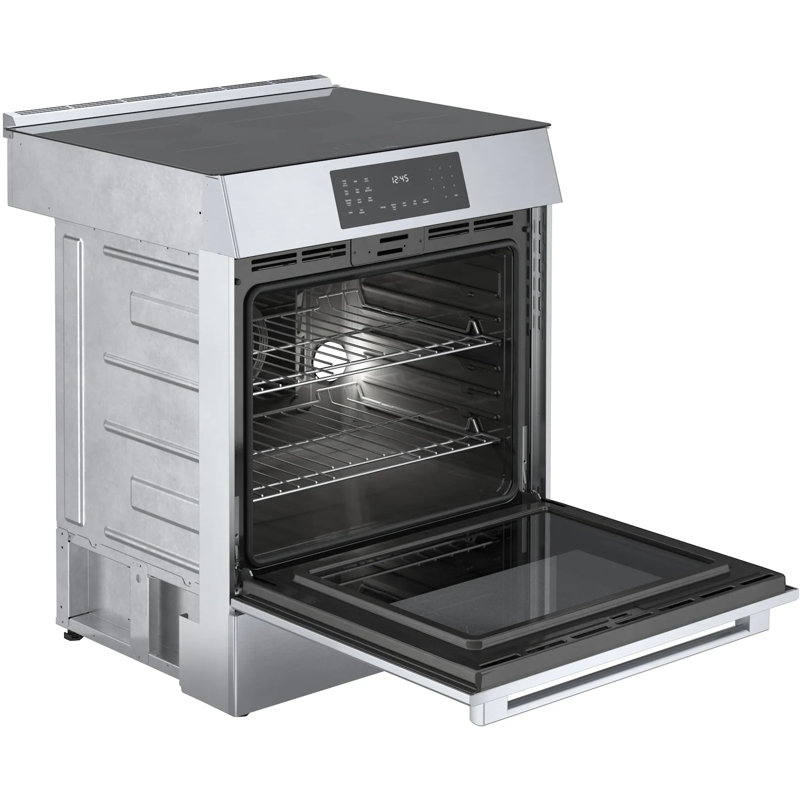 Bosch 800 Series 30" 4.6 Cubic Feet Electric Slide-in Convection Range ...