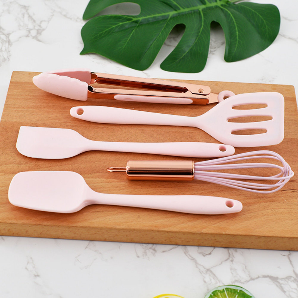 SC0GO 5 -Piece Silicone Assorted Kitchen Utensil Set | Wayfair
