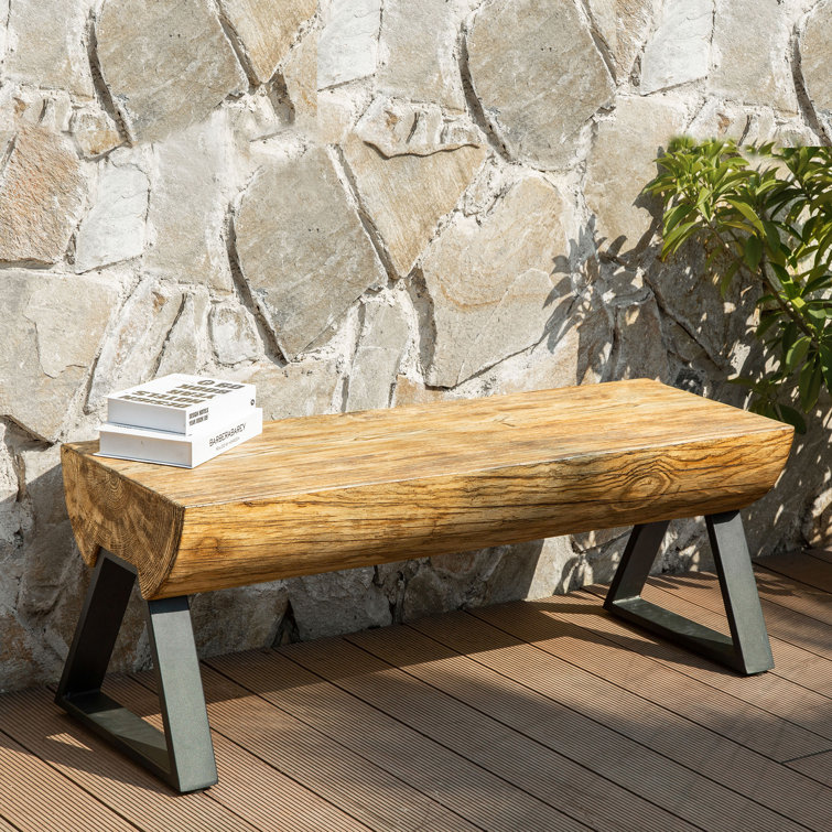 Earth D Concrete Outdoor Bench & Reviews | Wayfair