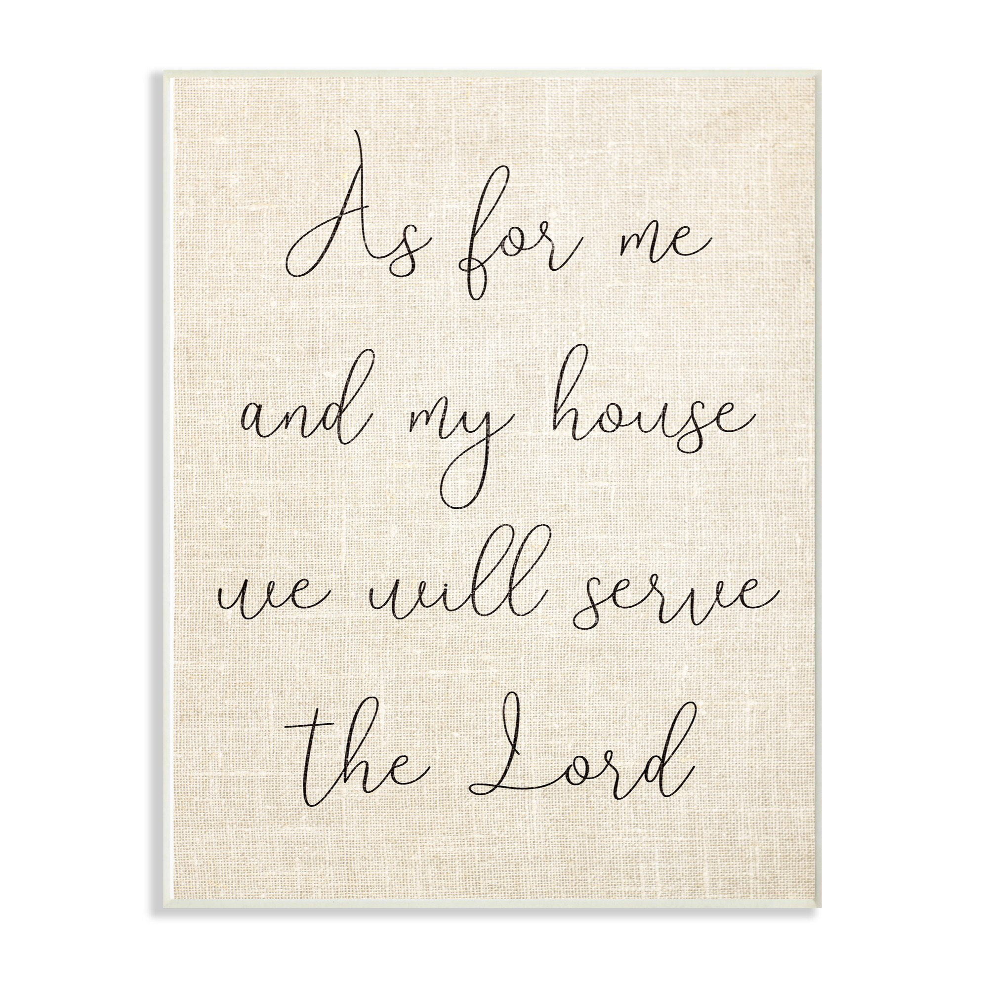 Gracie Oaks My House Will Serve The Lord Script by Daphne Polselli ...